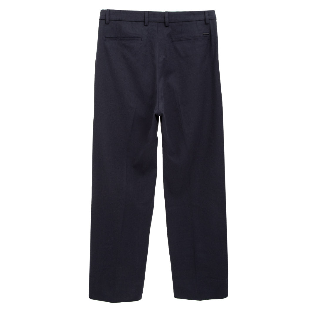 Norse Projects Benn Relaxed Cotton Wool Twill Pleated Trouser Dark Navy – Degli Uberti