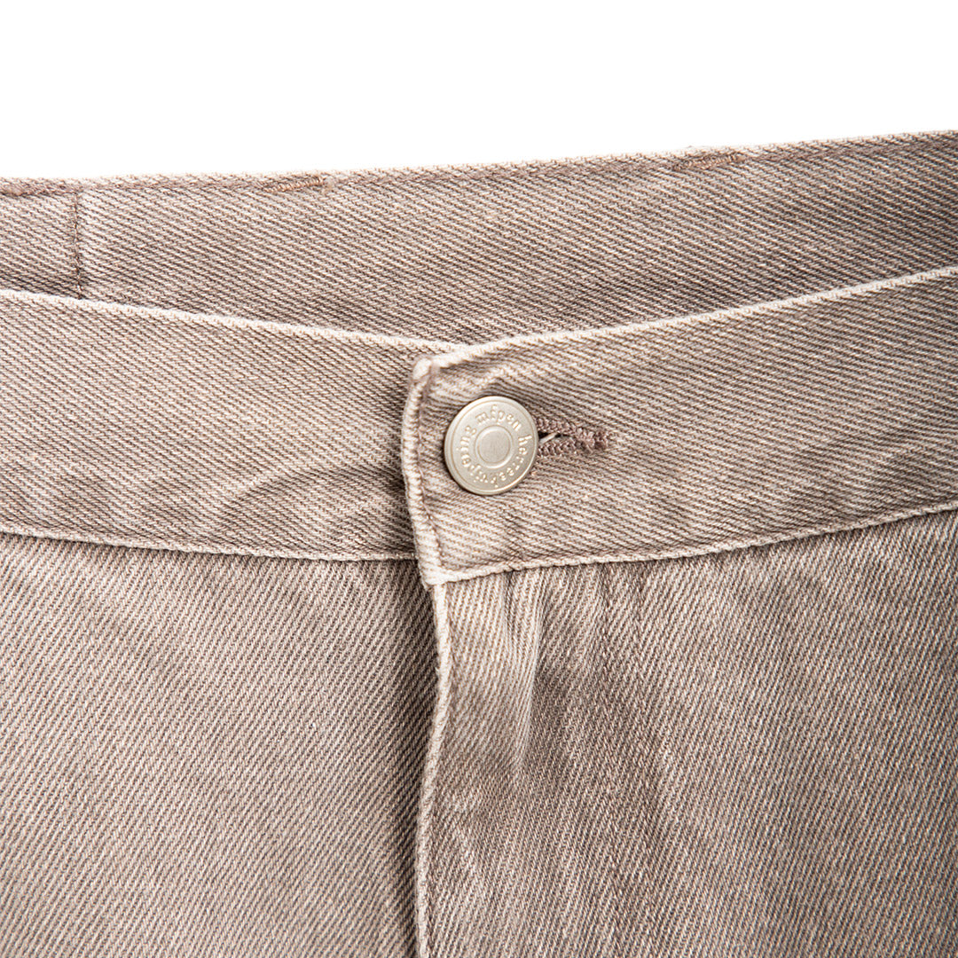Mfpen Straight Cut Rivet Jeans Washed Brown – Degli Uberti