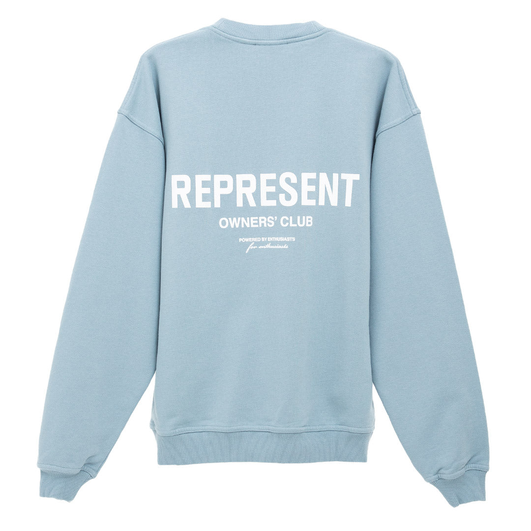 Represent Owners Club Sweater Powder Blue – Degli Uberti