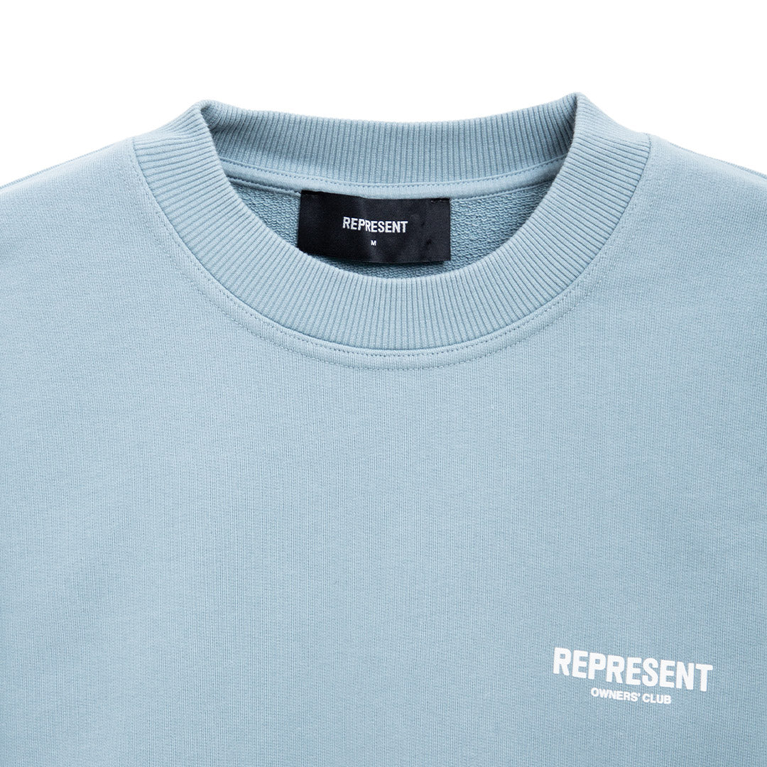 Represent Owners Club Sweater Powder Blue – Degli Uberti