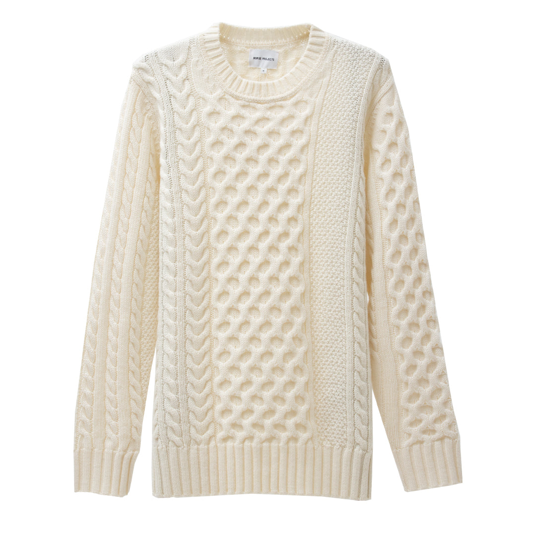 Norse Projects Arild Cable Ecru – Degli Uberti