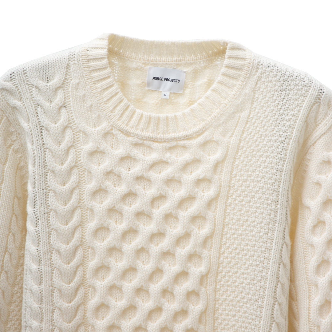 Norse Projects Arild Cable Ecru – Degli Uberti